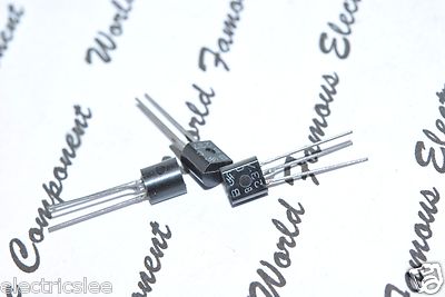 4pcs Siemens BC237 45V 200mA 500mW NPN Transistor - TO-92 Genuine NOS ...