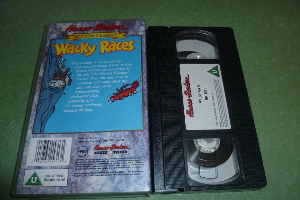 Wacky Races (VHS, 1991) HANNA-BARBERA GOLDEN CLASSICS VHS | eBay UK