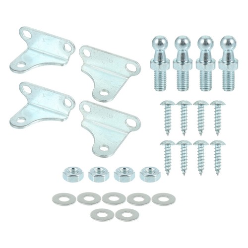 Car Gas Spring Mounting Bracket 10mm Ball Stud Bracket with 8 Screws ...