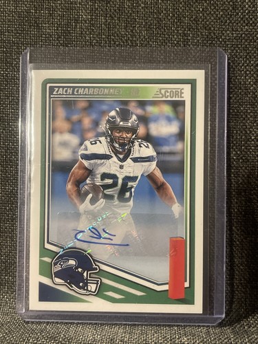 Zach Charbonnet 2025 Panini Score Veteran Auto Autograph Seahawks #247 | eBay