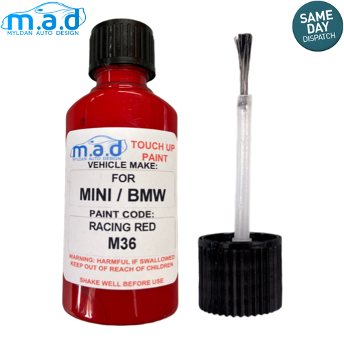TOUCH UP BOTTIGLIA VERNICE AUTO 30ML PER MINI/BMMMM RACING ROSSO M36 | eBay