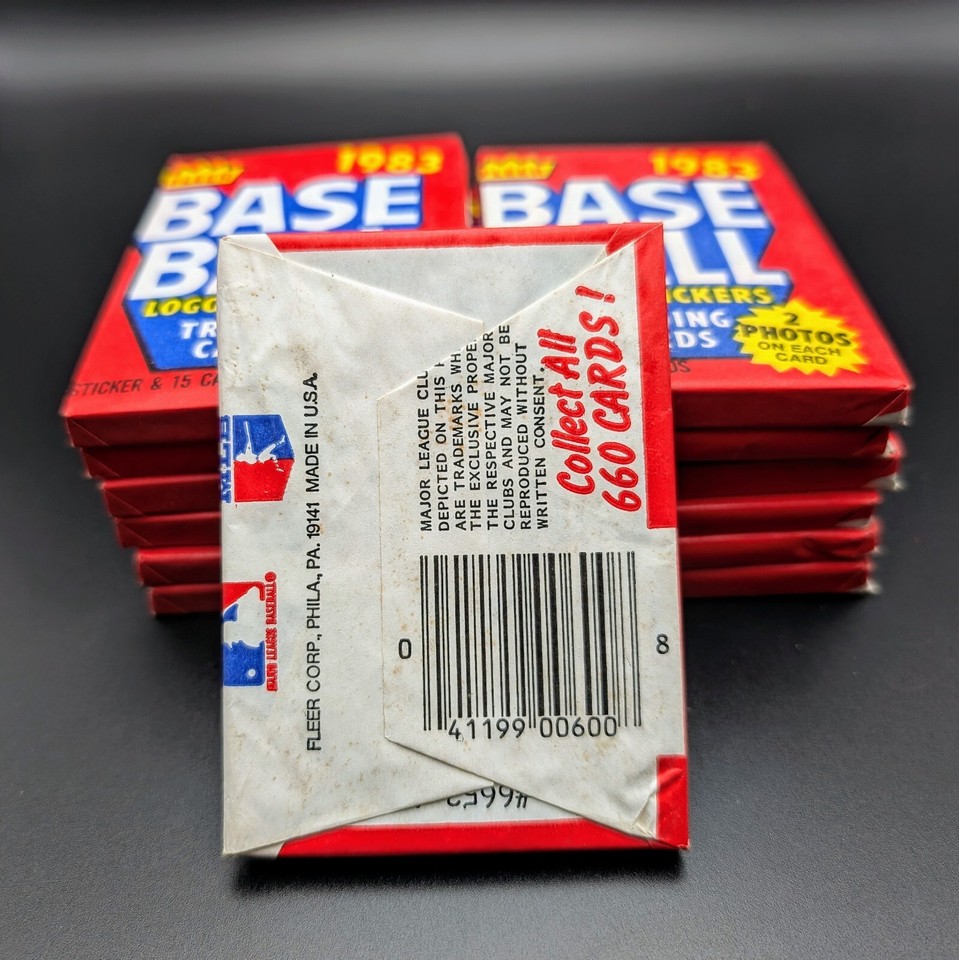 (1) Unopened 1983 Fleer Baseball Wax Pack — 15 cards, 1 sticker | eBay