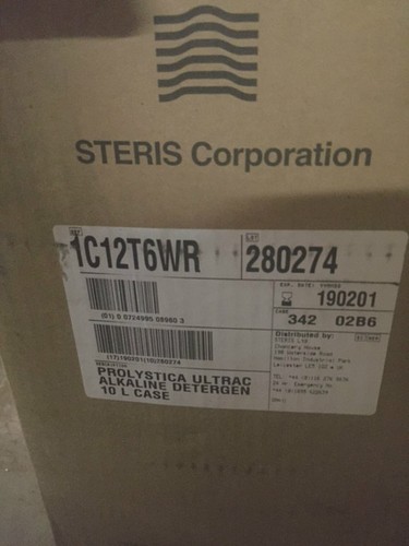 Steris 1C12T6WR Instrument Alkaline Detergent Prolystica Exp 02/19 (NEW ...