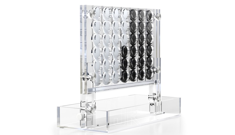 Connect Four - 4 in a Row - Luxury Acrylic Board Game in Various Colour ...