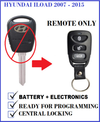 Fits Hyundai i load Remote Control Fob 2007 2008 2009 2010 2011 2012 ...