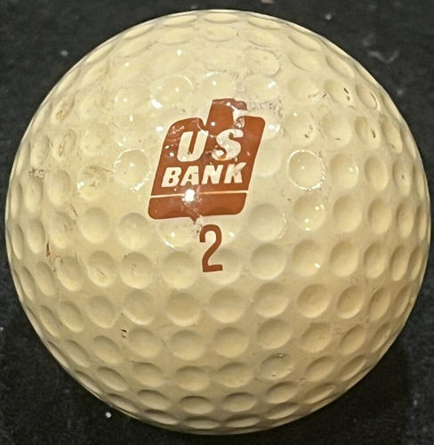 Vintage US Bank Logo Golf Ball Unbranded Dual Sided Logo | eBay