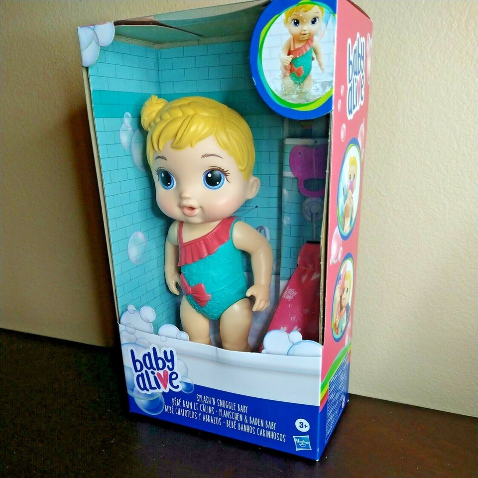 Baby Alive Splash 'n Snuggle Blonde Doll | eBay