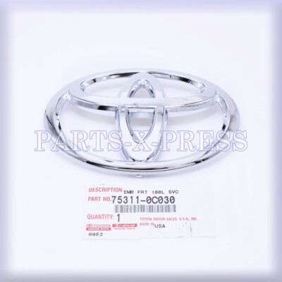 GENUINE OEM TOYOTA TUNDRA SEQUOIA TACOMA FRONT RADIATOR GRILLE EMBLEM ...