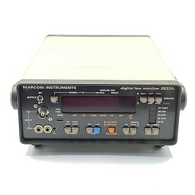 2833A MARCONI INSTRUMENTS DIGITAL LINE MONITOR | eBay
