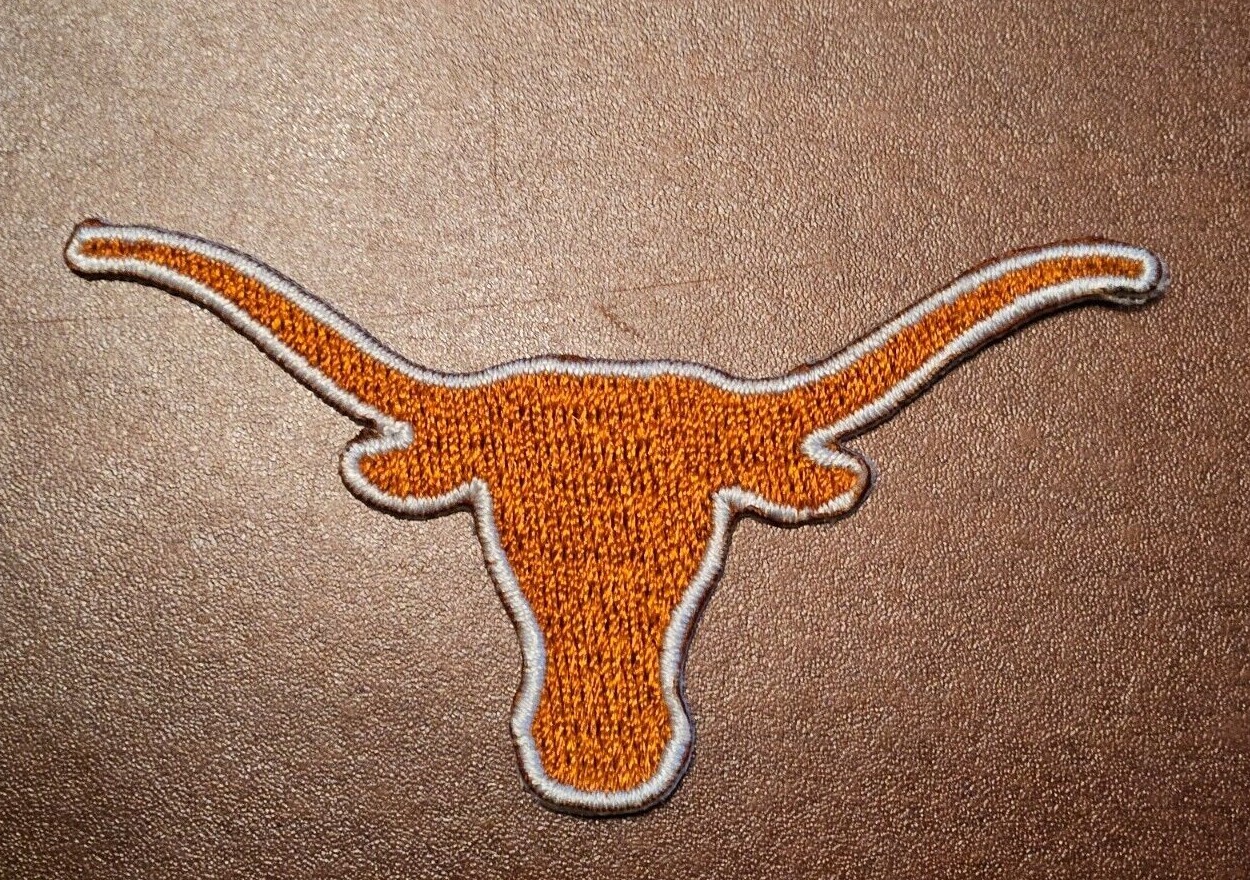 Texas Longhorns 3”X2” Iron On Embroidered Patch FREE Shipping!! | eBay