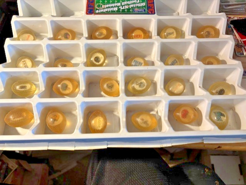 NFL FOOTBALL GUMBALL MACHINE MINI RUBBER FOOTBALL Lot of 24 holder not ...
