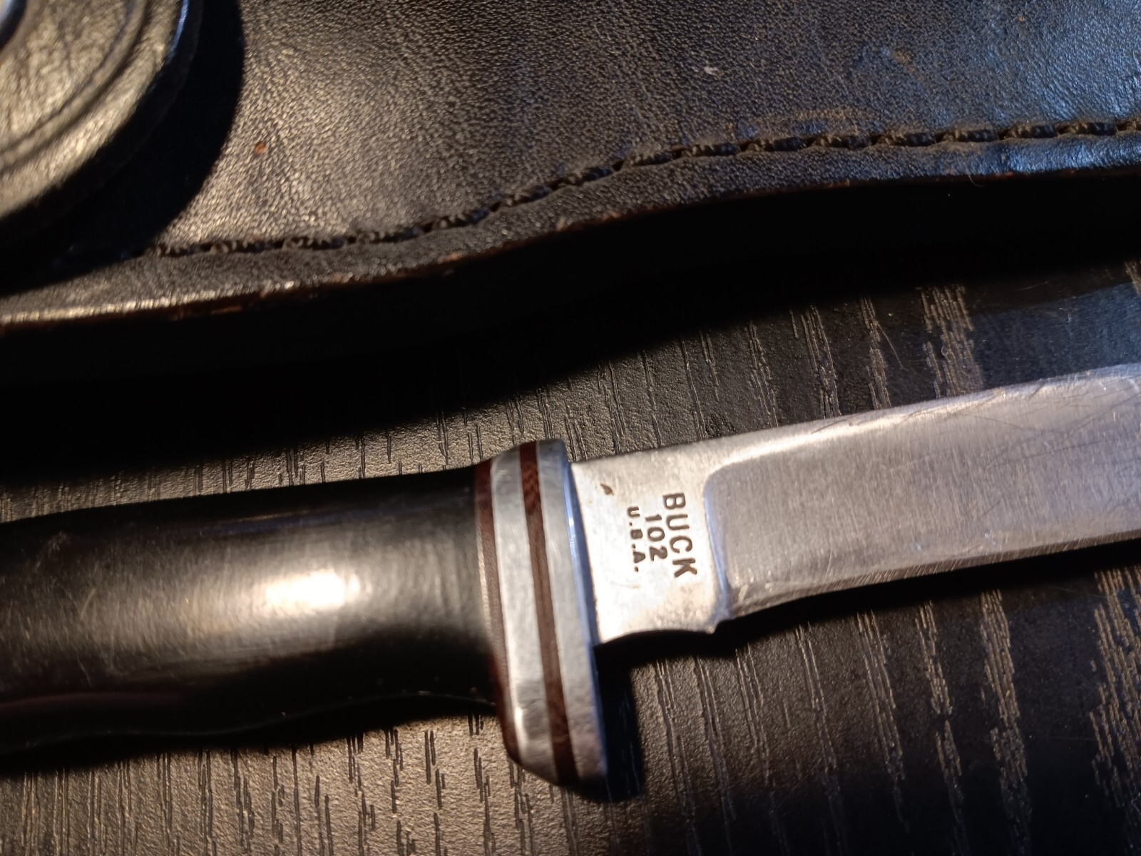 Buck 102 fixed blade knife with sheath | eBay
