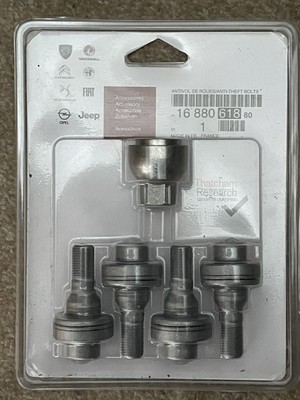 Genuine Peugeot Citroen Vauxhall Locking Wheel Nut Set & Key 1688061880 ...