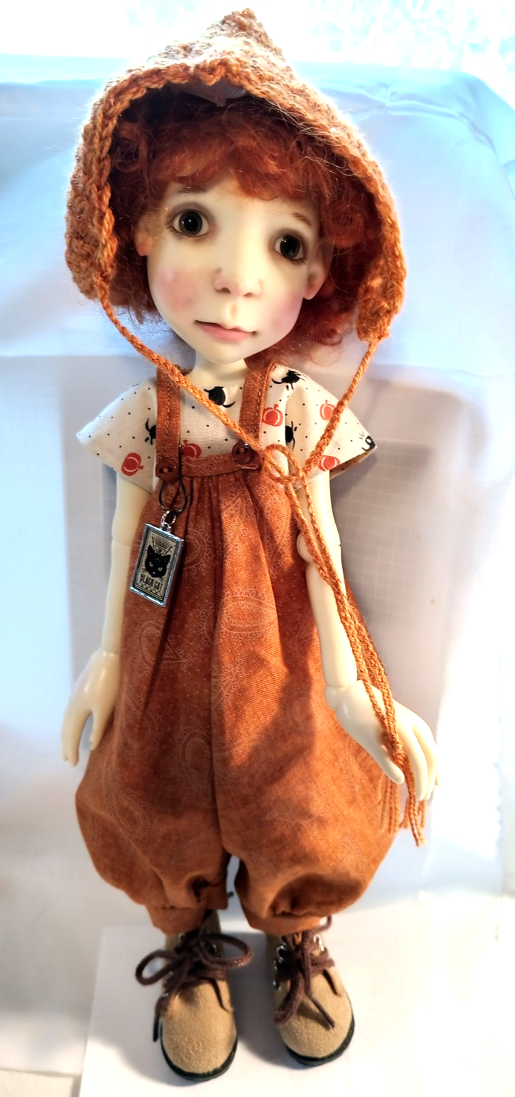 BJD Outfit Connie Lowe Little Size 12 " Stella Hazel Overall,l Top, Hat ...