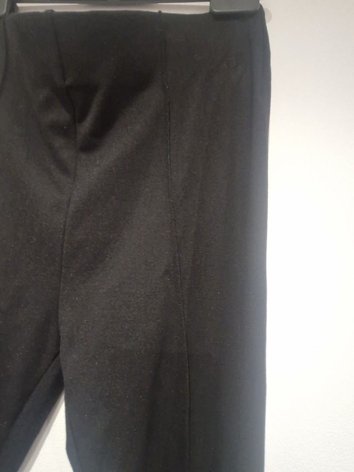 Size 12 TU Black Thick Leggings Ultra Soft Pleat Front Excellent ...