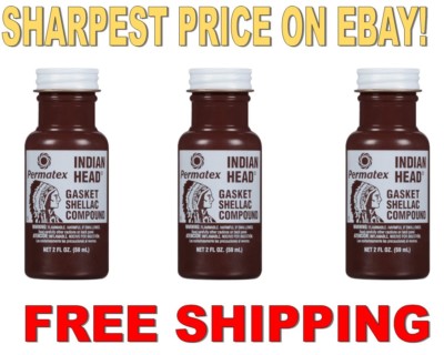 Permatex 20539 Indian Head Gasket Shellac Compound (3 each) 2 oz ...