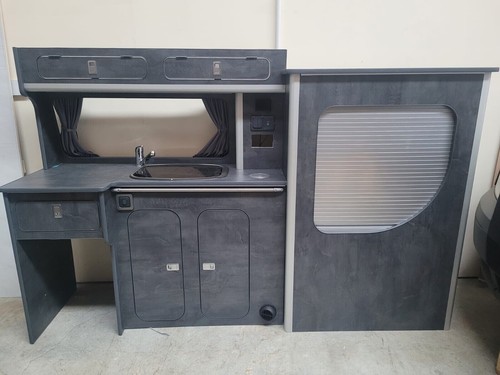 SWB Vauxhall Vivaro Renault Trafic Lightweight Camper Kitchen Cabinets ...