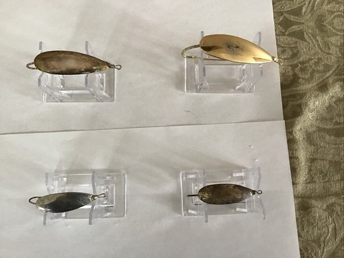 Weedless Johnson Silver Minnows x 4 Three Sizes Pre-Owned Used Great ...