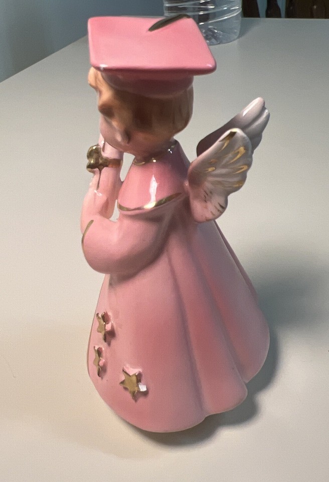 Vtg Josef Originals Graduation Angel Girl Figurine Pink Cap Gown ...