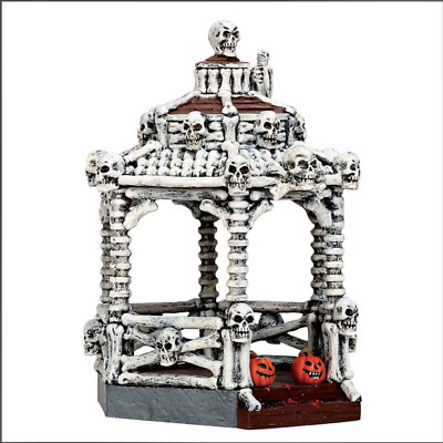 LEMAX Spooky Town Skeleton Bone Gazebo Halloween Village Diorama ...