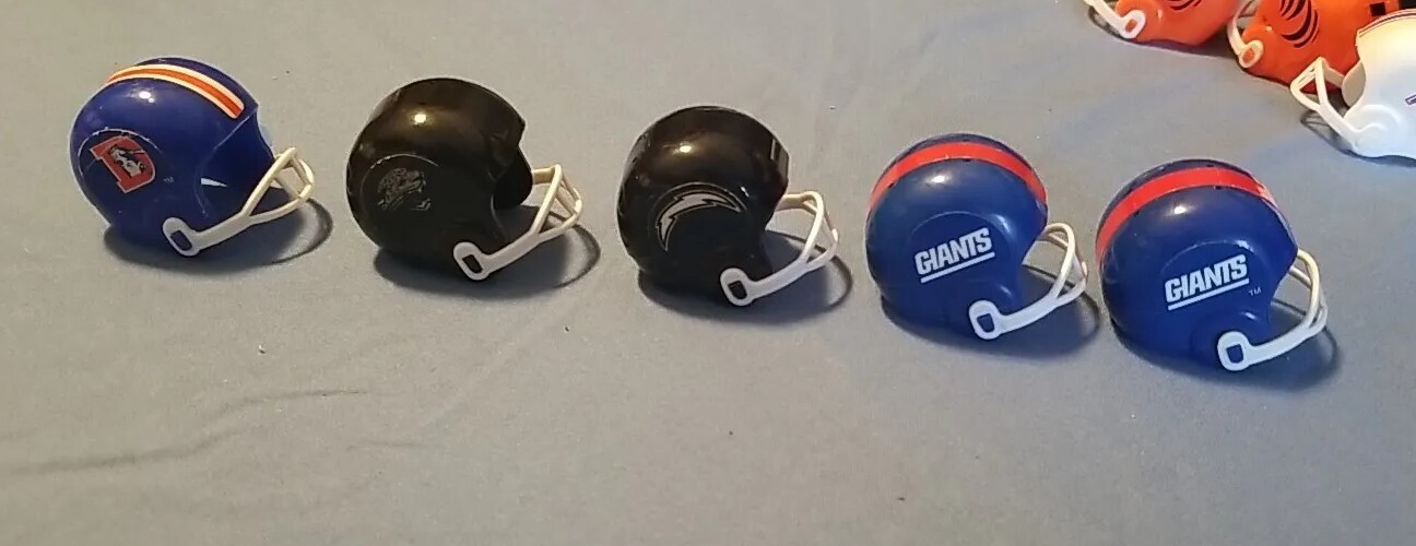 Vintage 1970's / 1980's Gumball NFL Mini Football Helmets Lot of 24 | eBay