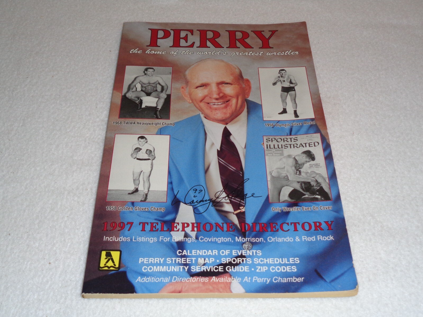 Danny Hodge Rare Perry Oklahoma 1997 Telephone Directory Wrestling ...
