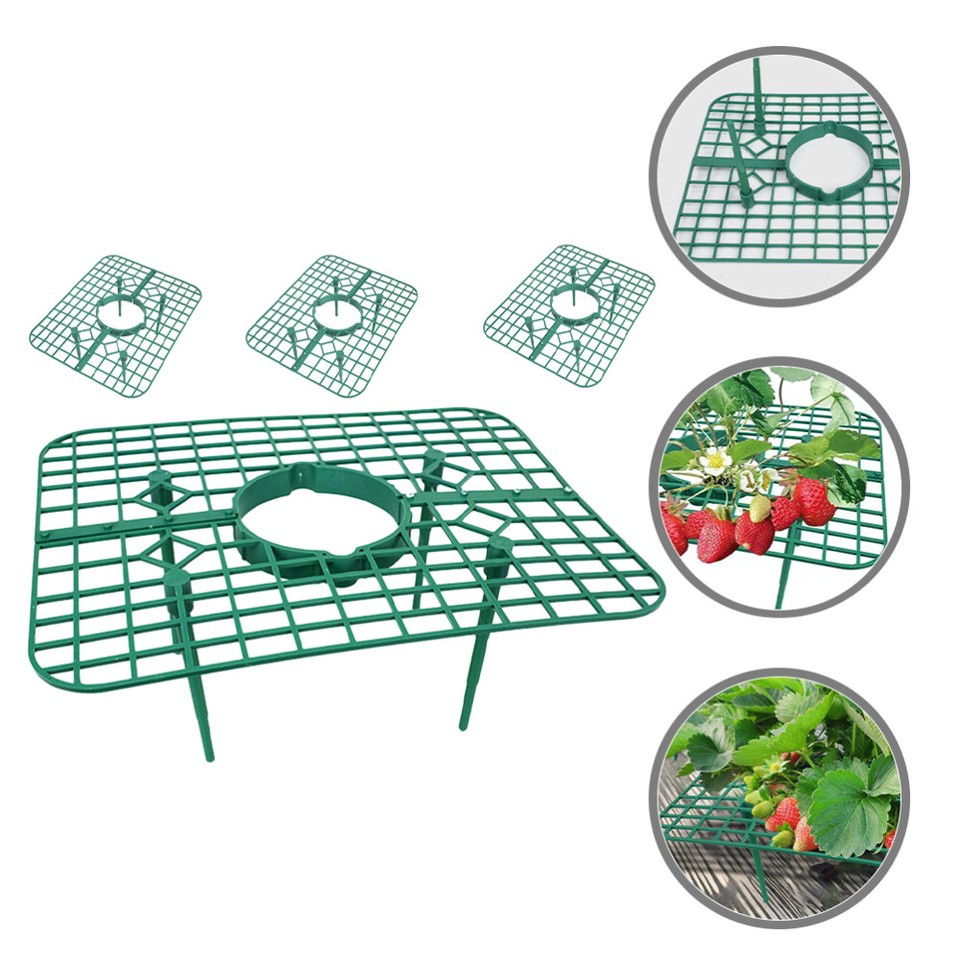 4 Pcs Hanging Strawberry Planter Climbing Bracket Fruits Support Stand ...