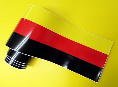 GERMAN FLAG race stripe 2 meters x 210mm gloss laminated decal sticker ...