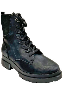 Soul Naturalizer Women's Ozzy Combat Boot Black Leather | eBay