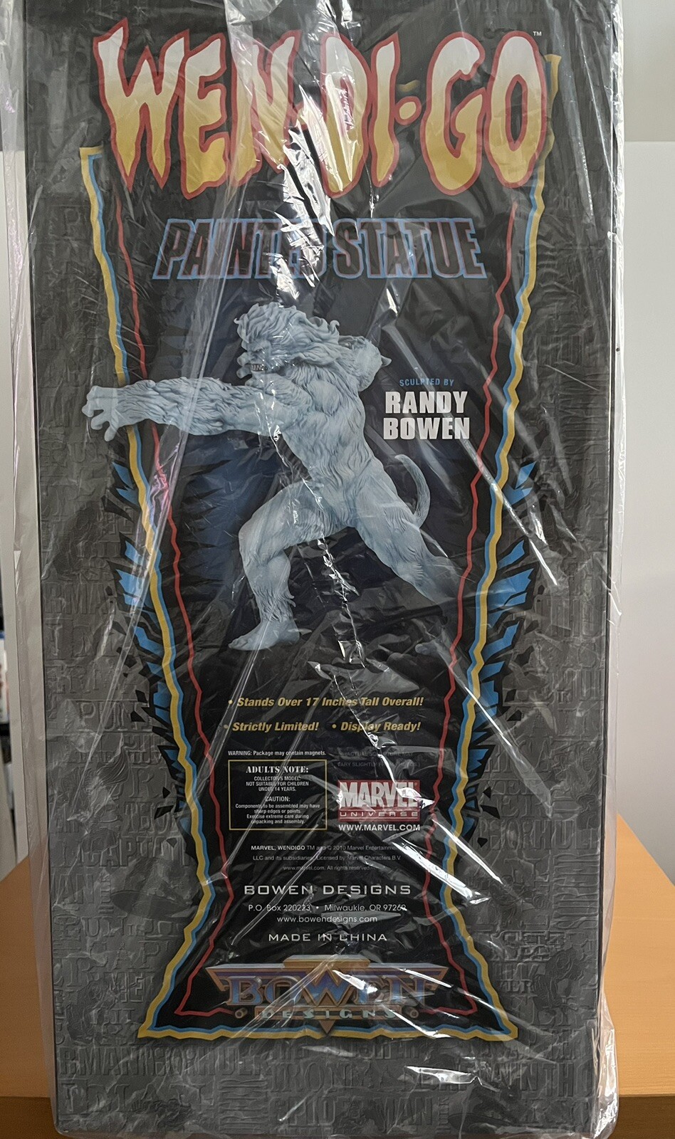 Wendigo Statue #214/450 Bowen Designs 2010 Marvel Comics Hulk Wen-di-go ...