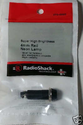 NEW Radio Shack Super High Brightness 4mm Red Neon Lamp 2 packs | eBay
