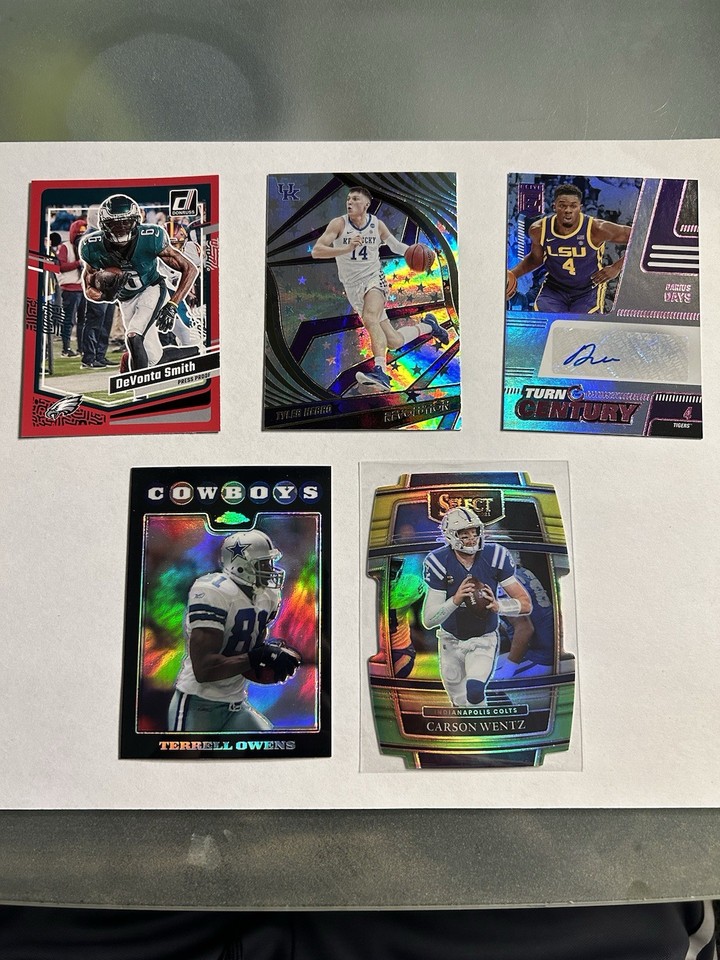 Mixed Sport 5 Card Lot Parallels Rookies Auto NFL NBA 🌈🔥 | eBay