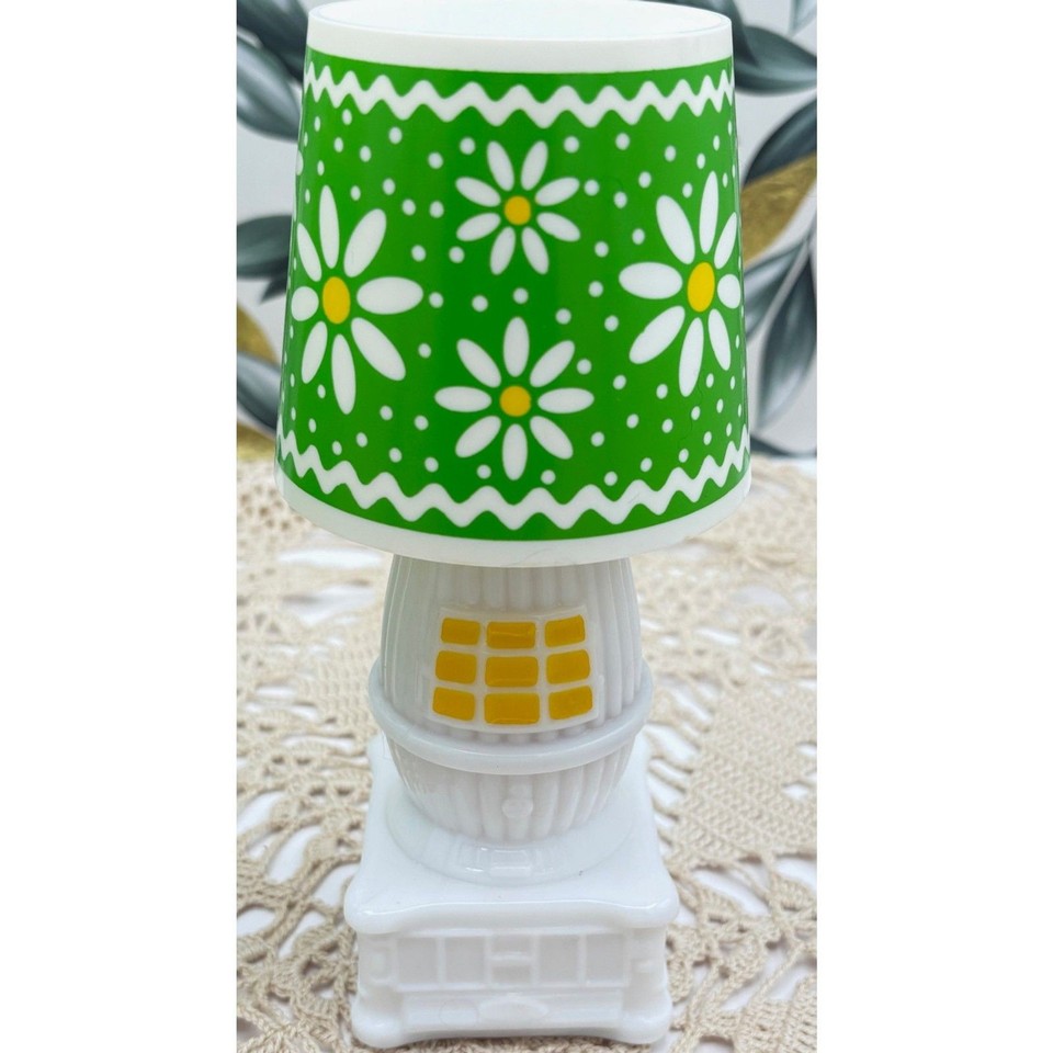Vintage Boxed 1970s Avon Daisy MOD Lamp Perfume Bottle w/ Field Flowers ...