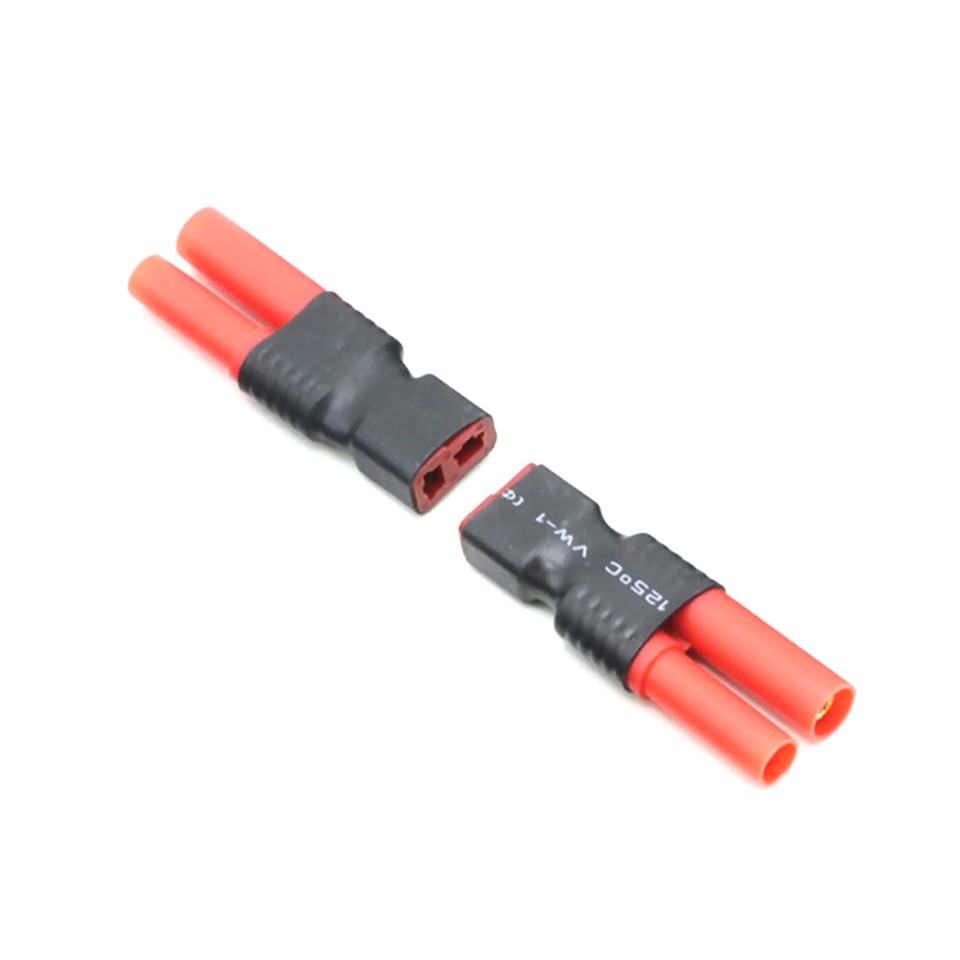 2x HXT 4.0MM 4.0 to T Plug Male/Female Adapter Lipo Battery Bullet ...
