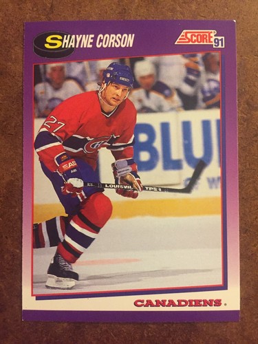 Shayne Corson 65 Score 1991 NHL Hockey Trading Card | eBay