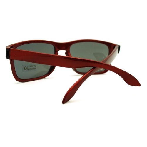 Men's Classic Square Rectangular Frame Sunglasses Mirror Lens UV400 | eBay