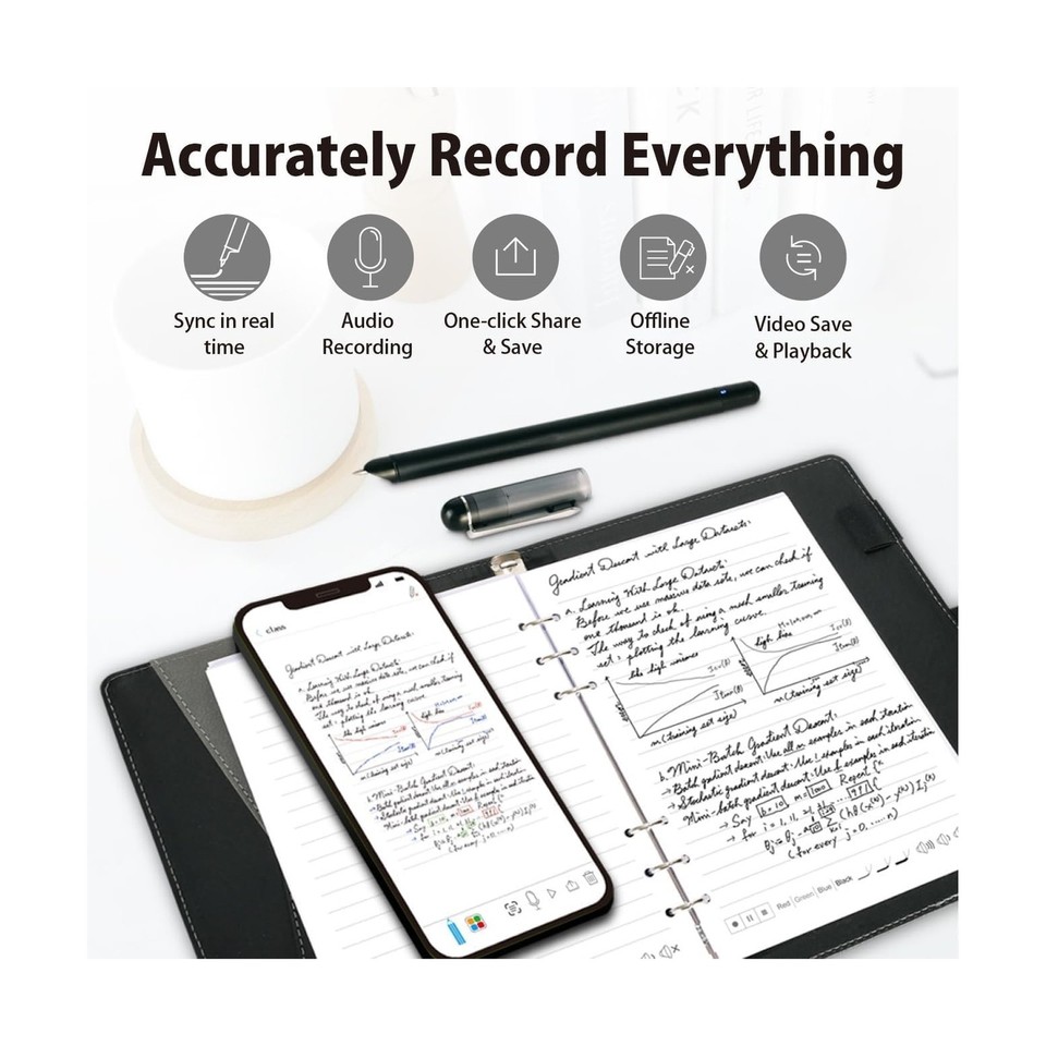 Smart Pen+Notebook+Tablet, SmartPen Real-time Sync for Digitizing ...