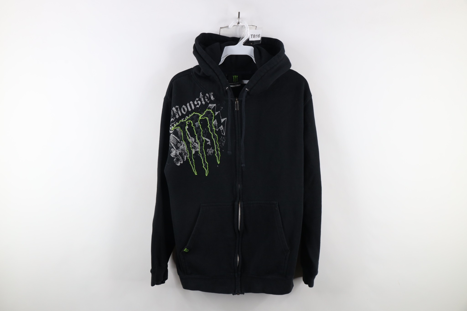Vintage Monster Energy Drink Mens Small Faded Spell O… - Gem