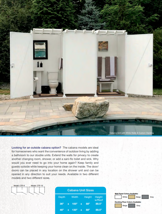 Outdoor Shower Enclosure - Todd Pod - Easy Install, Durable, Outdoor ...