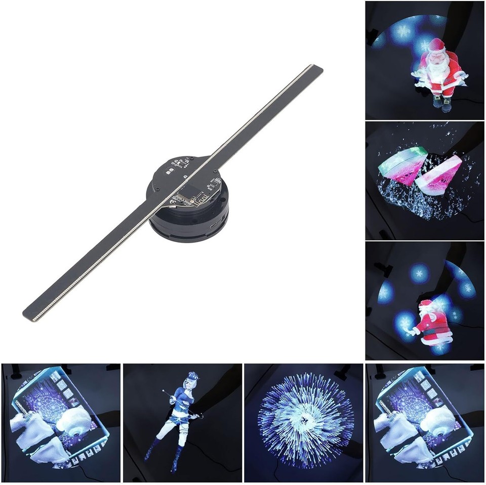 My Holo Screen,Myholoscreen,My Holo Screen Hologram Fan,3D Hologram LED ...