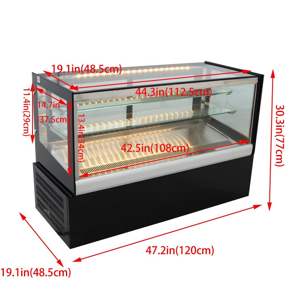 Countertop Display Cabinet 3 Layers Showcase 220V Opened Back Door ...