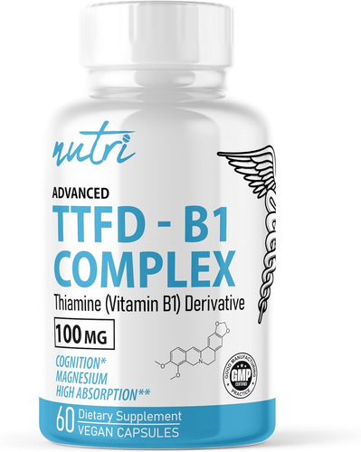 TTFD Thiamine B1 Supplement - 100Mg 60 Servings - Thiamine TTFD ...
