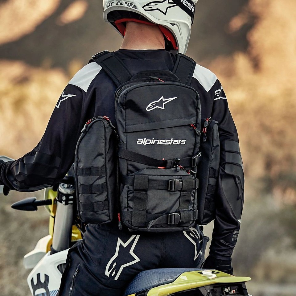 Alpinestars Techdura Tactical Motorcycle Backpack Black / White - 9 ...