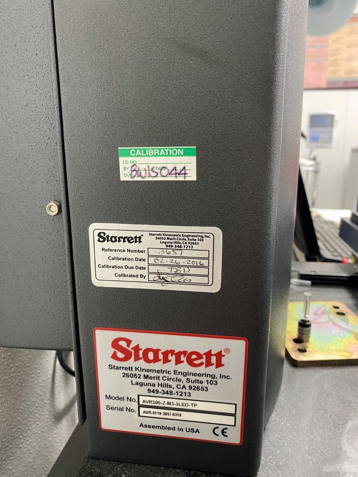 Starrett AVR 300 Vertical Benchtop Vision System 2016 with Touch Probe ...