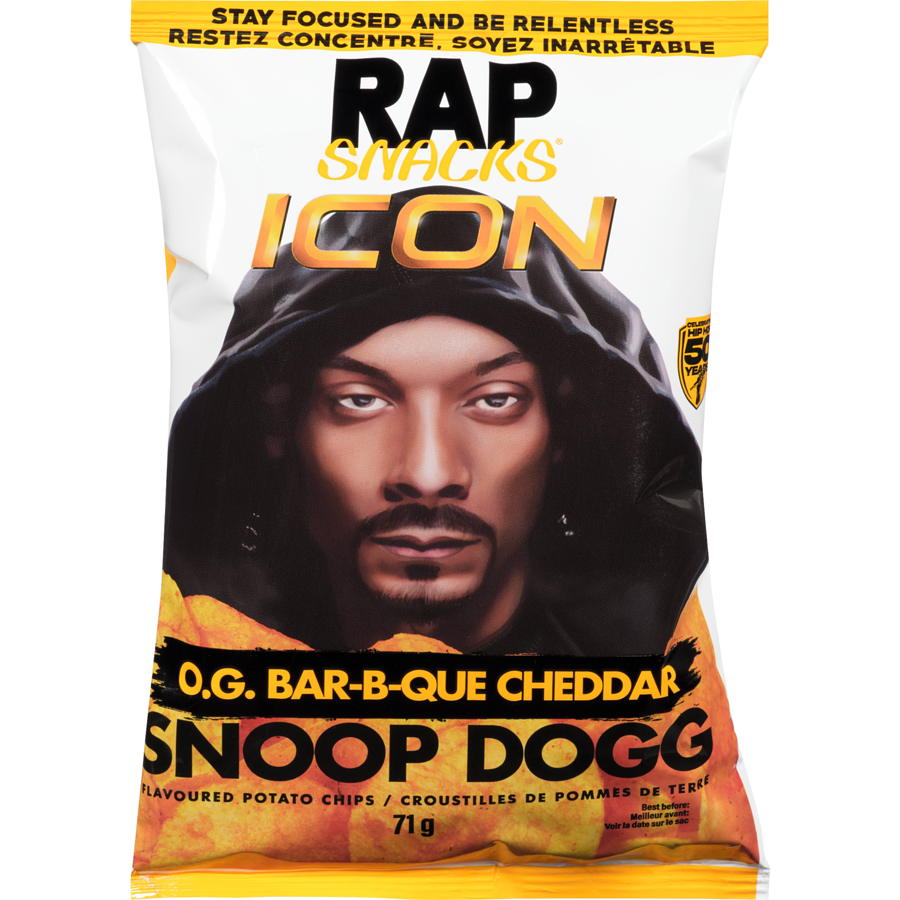 4-Pack Rap Snacks Flavoured Potato Chips Snoop Dogg O.G. Bar-B-Que ...