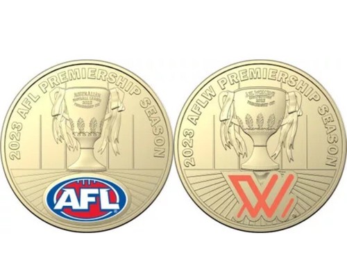 2023 AFL & AFLW $1 Coloured Coins Unc | eBay Australia