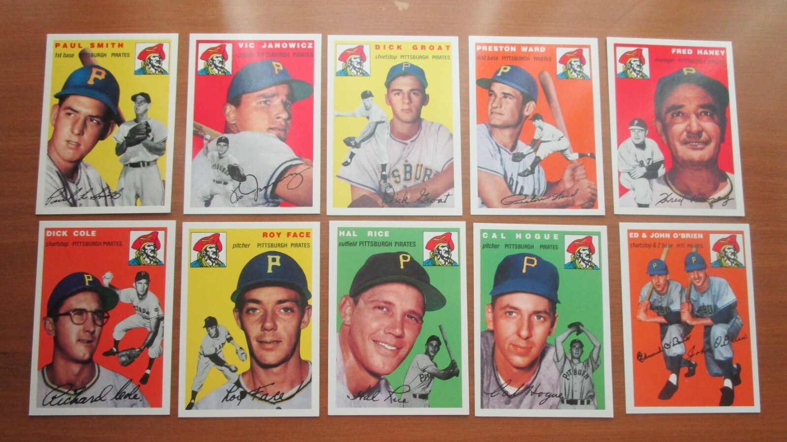 1994 TOPPS ARCHIVES 1954 TOPPS PITTSBURGH PIRATES COMPLETE TEAM SET 18 ...