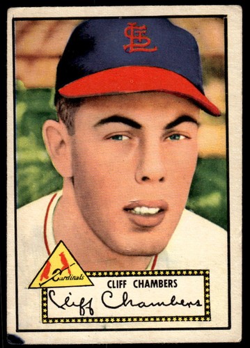 1952 TOPPS CLIFF CHAMBERS 68 POOR BASEBALL ST. LOUIS CARDINALS | eBay