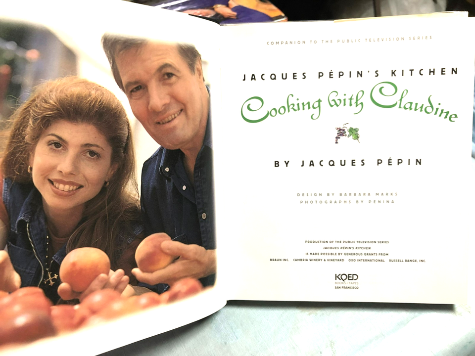 RARE SIGNED! Jacques Pepin's Kitchen Cooking with Claudine Jacques ...
