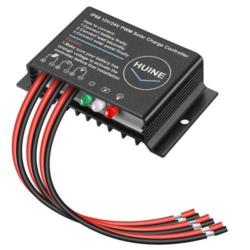 20A 12V 24V Auto IP68 Waterproof PWM Solar Charge Controller Solar ...